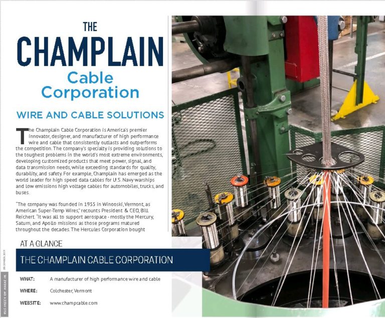 Champlain Featured in Business View Magazine - Champlain Cable